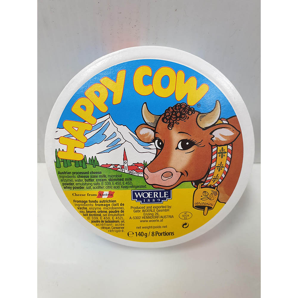 Happy Cow Cheese 8 portions 140g ( Refrigerated Not Sui(table for ...