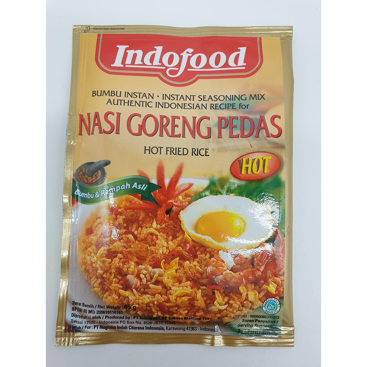Indo Food Nasi Goreng Mix Pedas Hot 45g - European Grocery Store