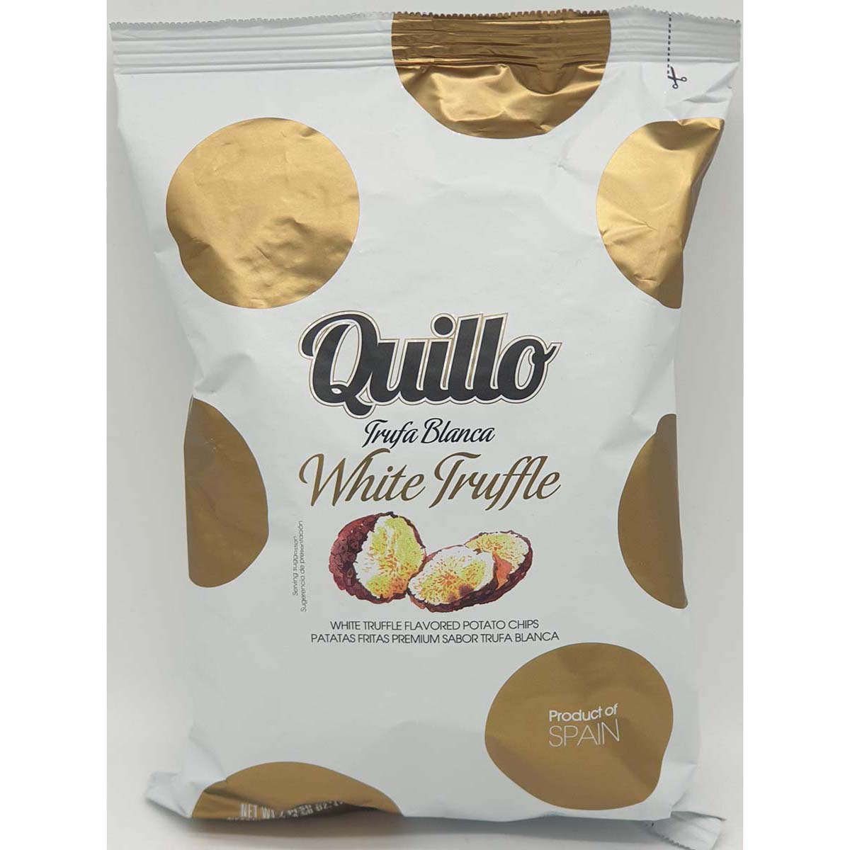 Quillo White Truffle Potato Chips 130g - European Grocery Store