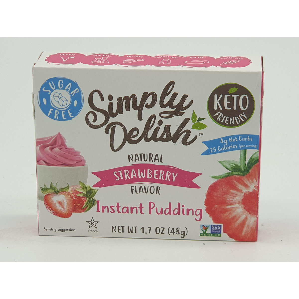 Simply Delish Allergen Free Sugar Free Strawberry Instant Pudding 48g SA - European Grocery Store