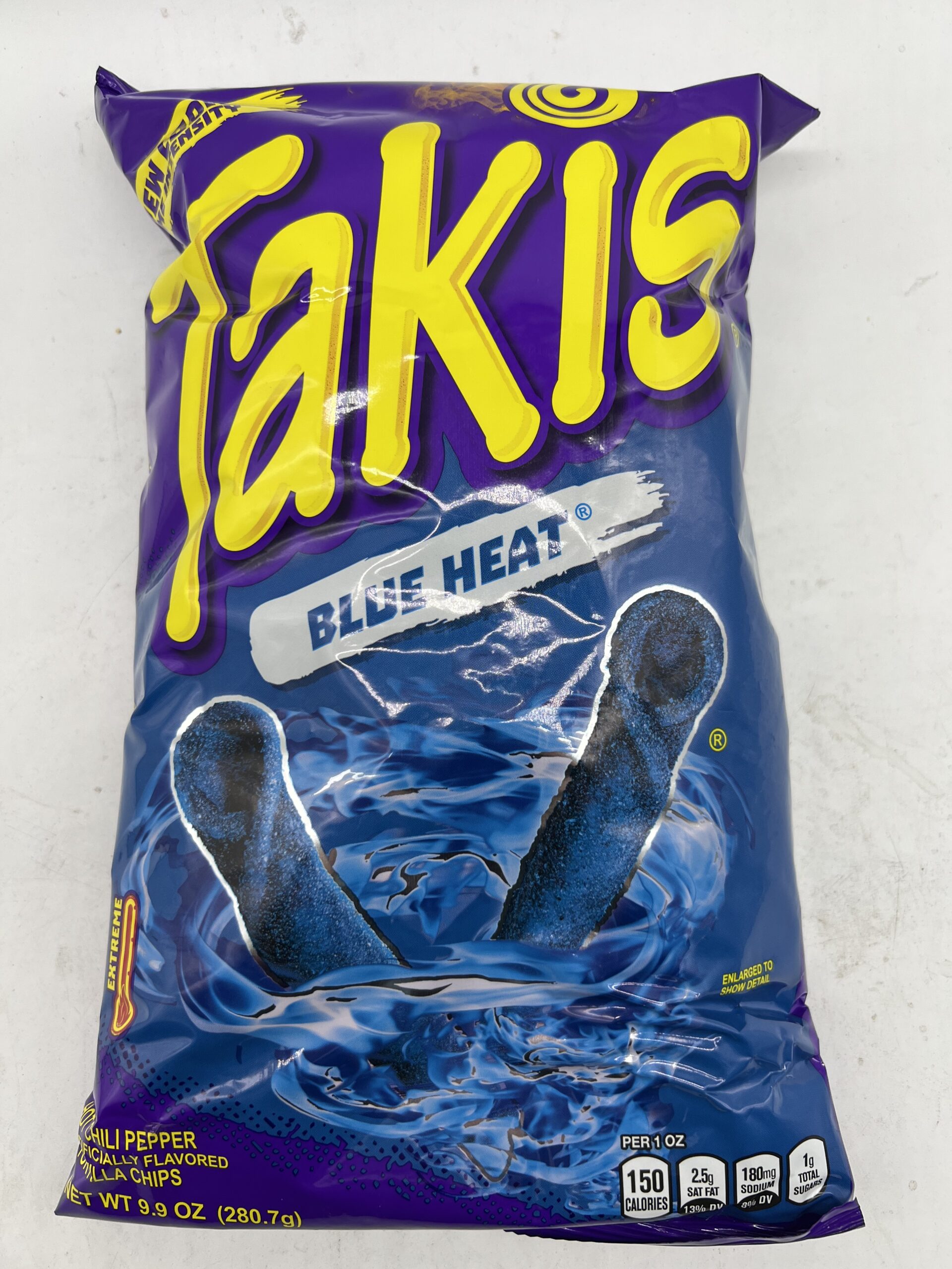 Takis Blue Heat Hot Chilli, Pepper & ; Lime Tortilla Chips 280g - European Grocery Store