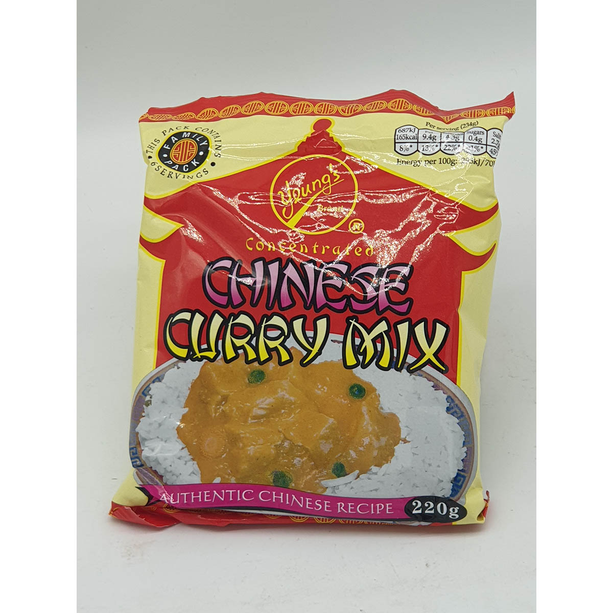 Yeung's Chinese Curry Mix 220g UK - European Grocery Store