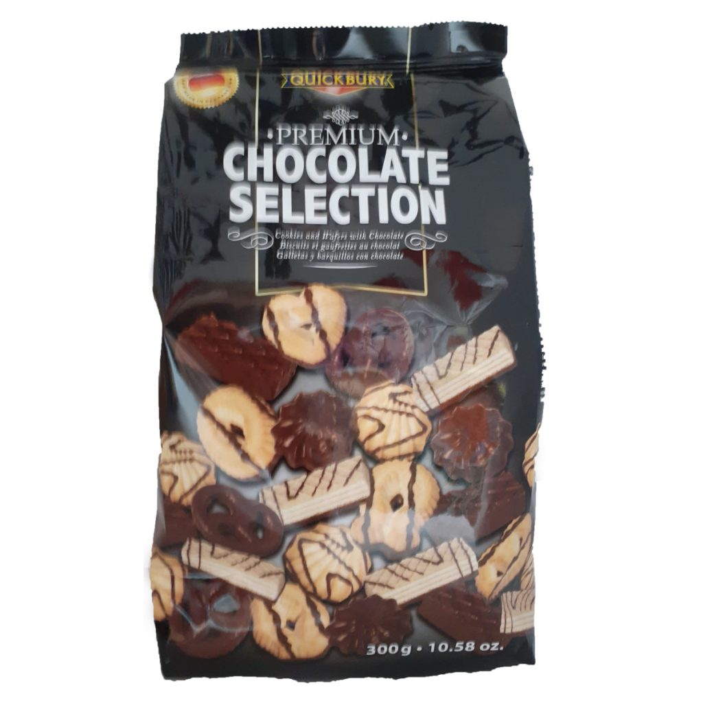 Quickbury Premium Chocolate Selection Biscuits 300g - European Grocery ...