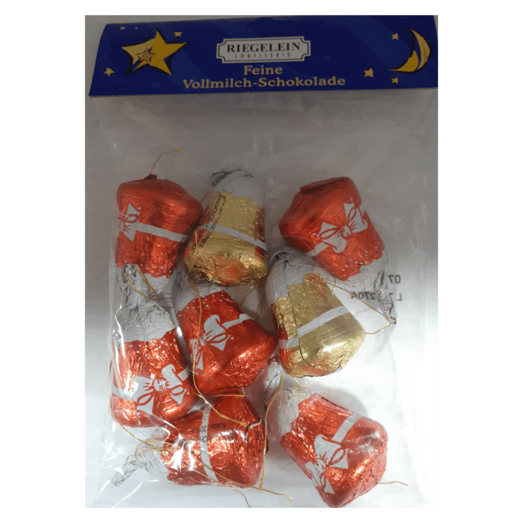 Riegelein Confiserie Chocolate Bells in Bag 8 pcs 100g - European ...