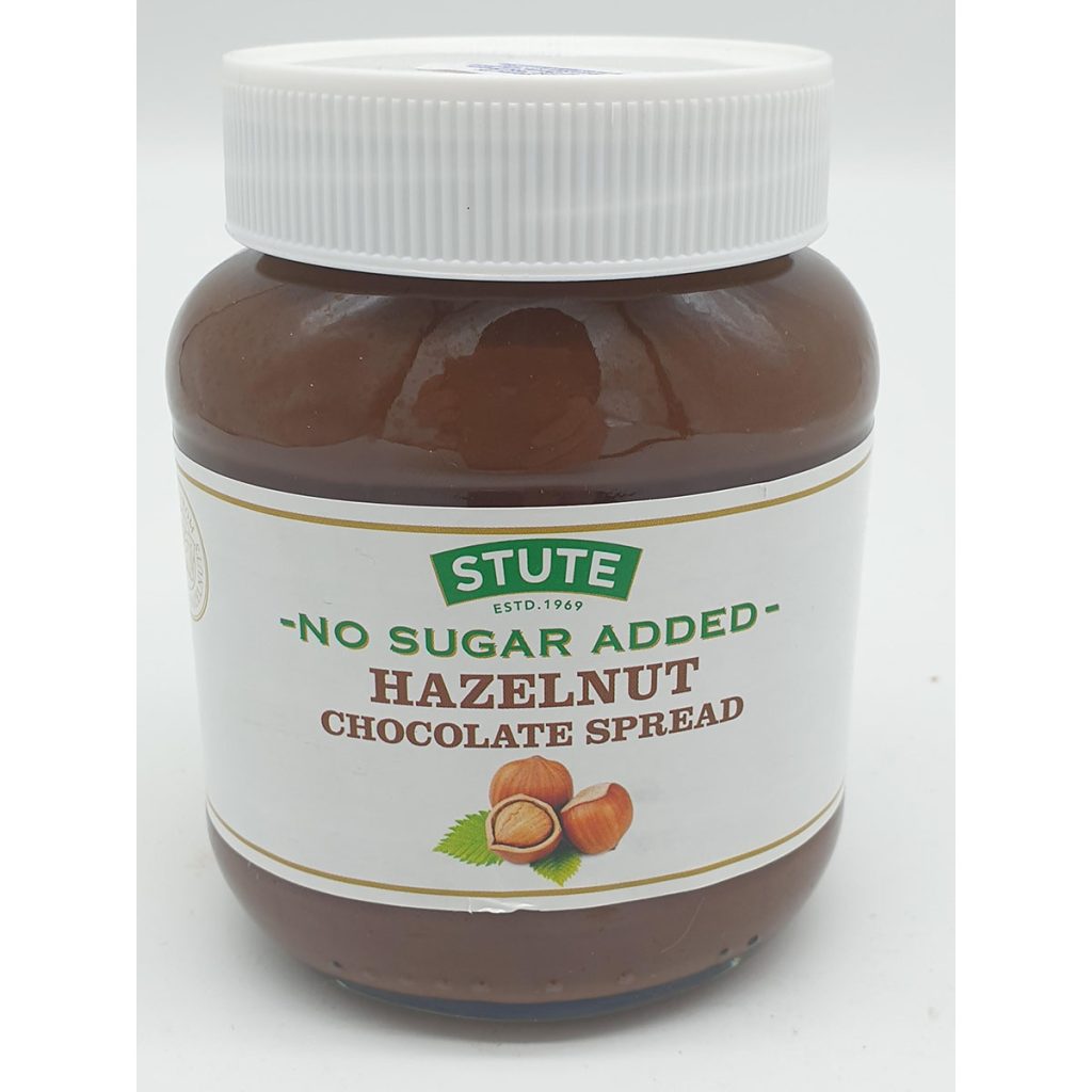 UK Stute Hazelnut Chocolate Spread No Sugar 350g - European Grocery Store