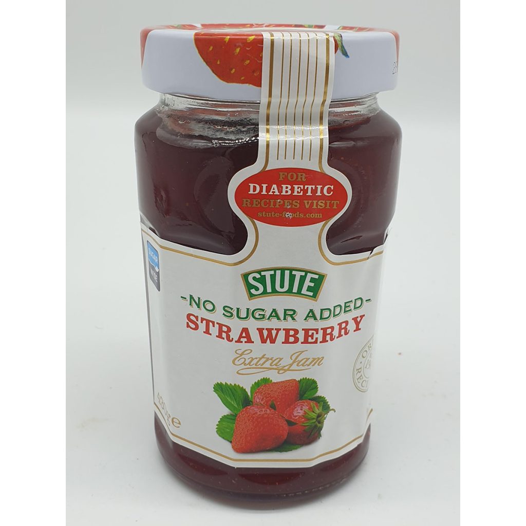 UK Stute Strawberry Jam No Sugar 350g - European Grocery Store