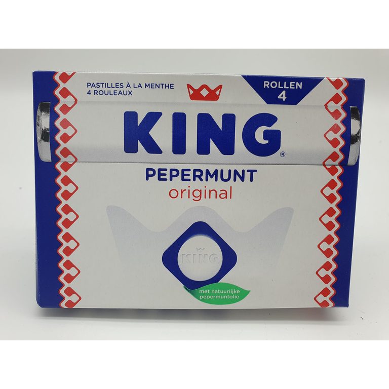 King Pepermunt Peppermint Original 4 x 44g rolls Pack - European ...