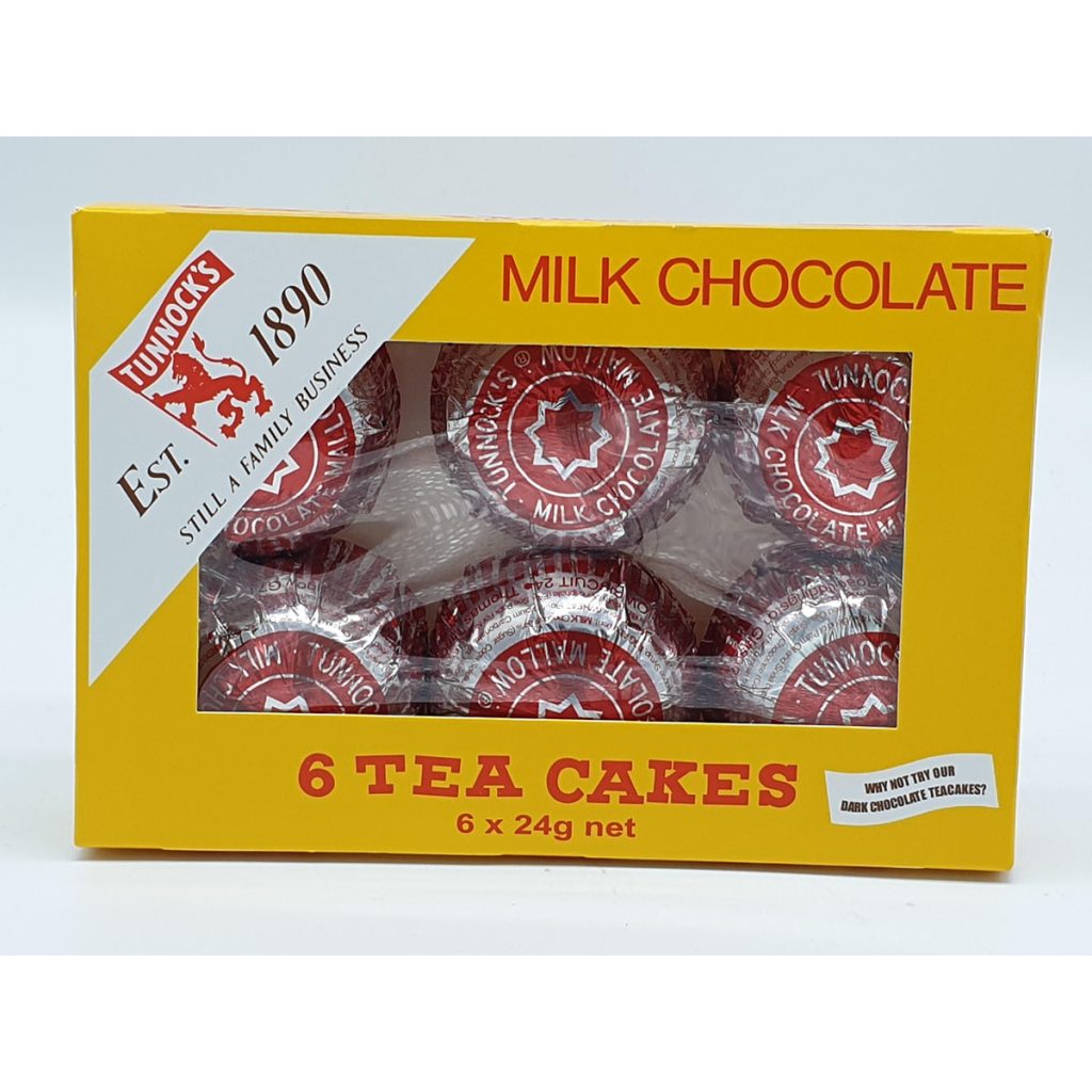 Tunnock's 6 Tea Cakes Milk Chocolate 6 x 24g - European Grocery Store