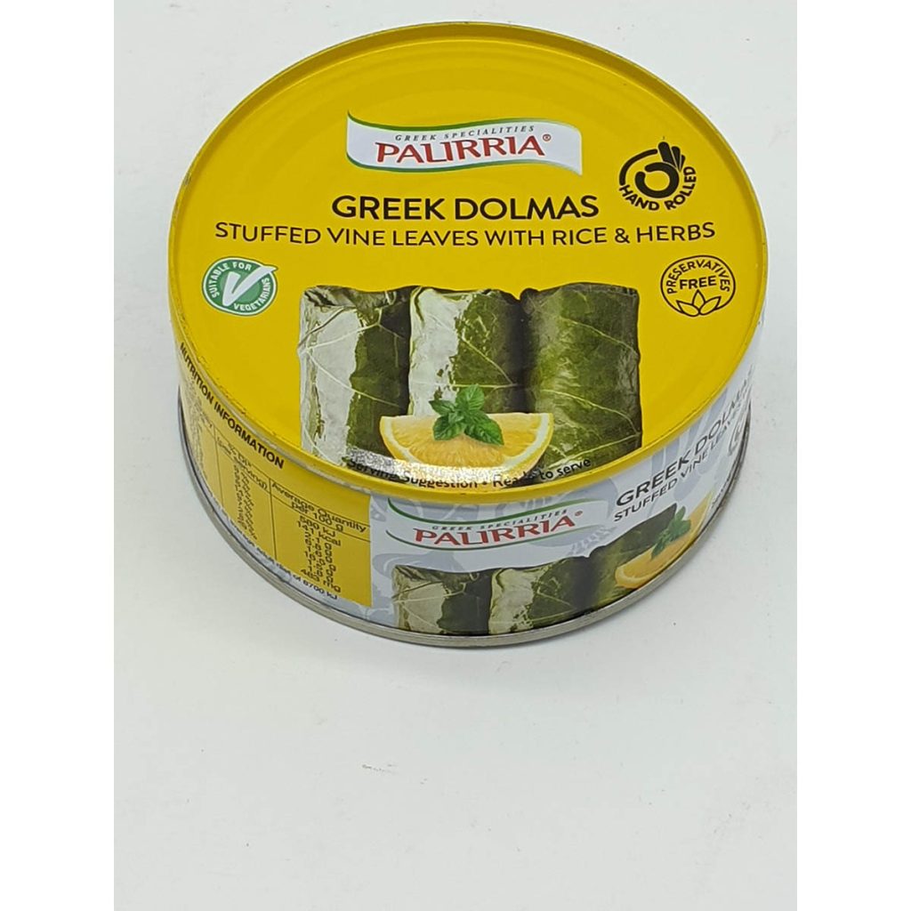 Palirria Dolmas Stuffed Vine Leaves with Rice & Herbs 280g Greece ...