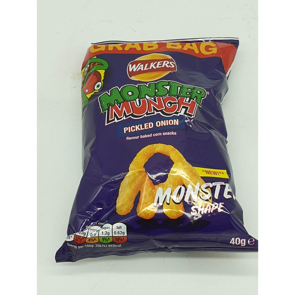 Walkers Monster Munch Pickled Onion Monster Shape 40g - European ...
