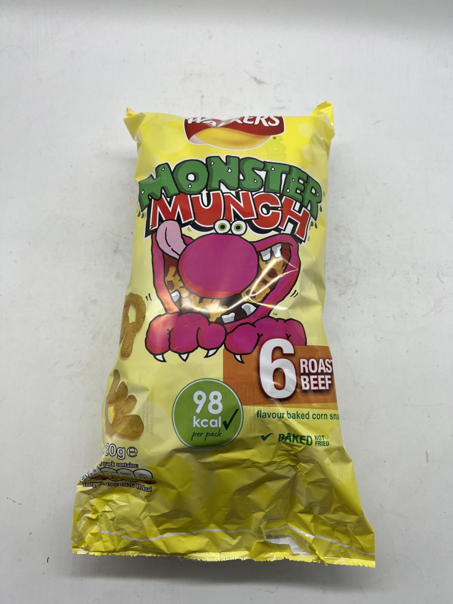 Walkers Monster Munch Roast Beef 6 packs *20g - European Grocery Store