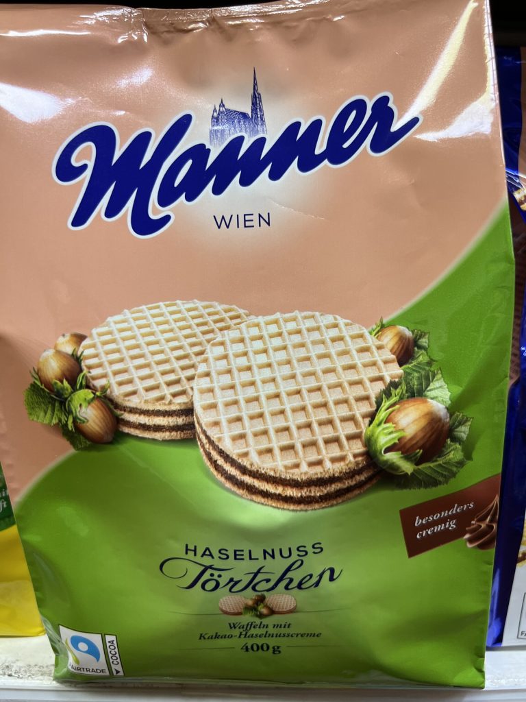 Manner Hazelnut tartlets Wafers 400g - European Grocery Store