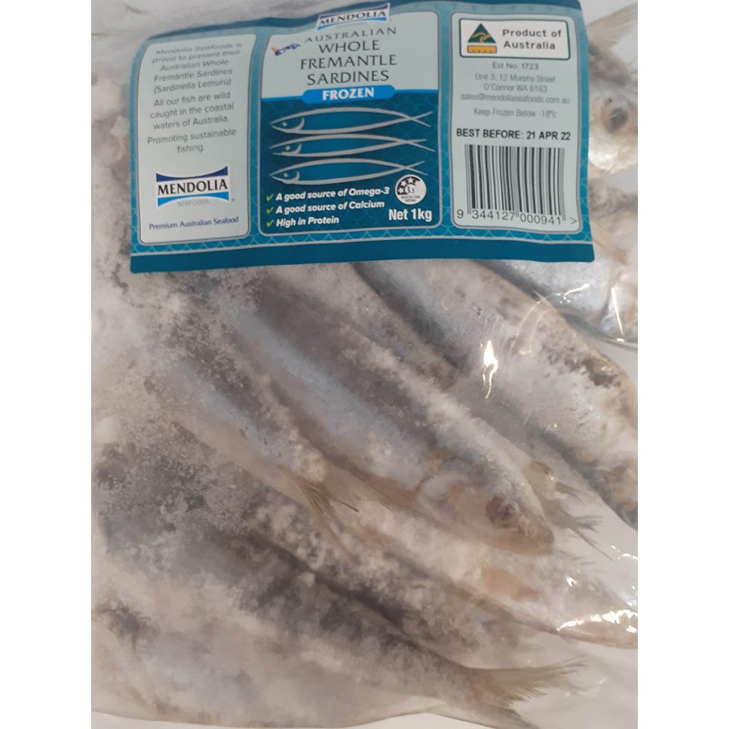 Mendolia Australian Whole Fremantle Sardines 1kg - European Grocery Store