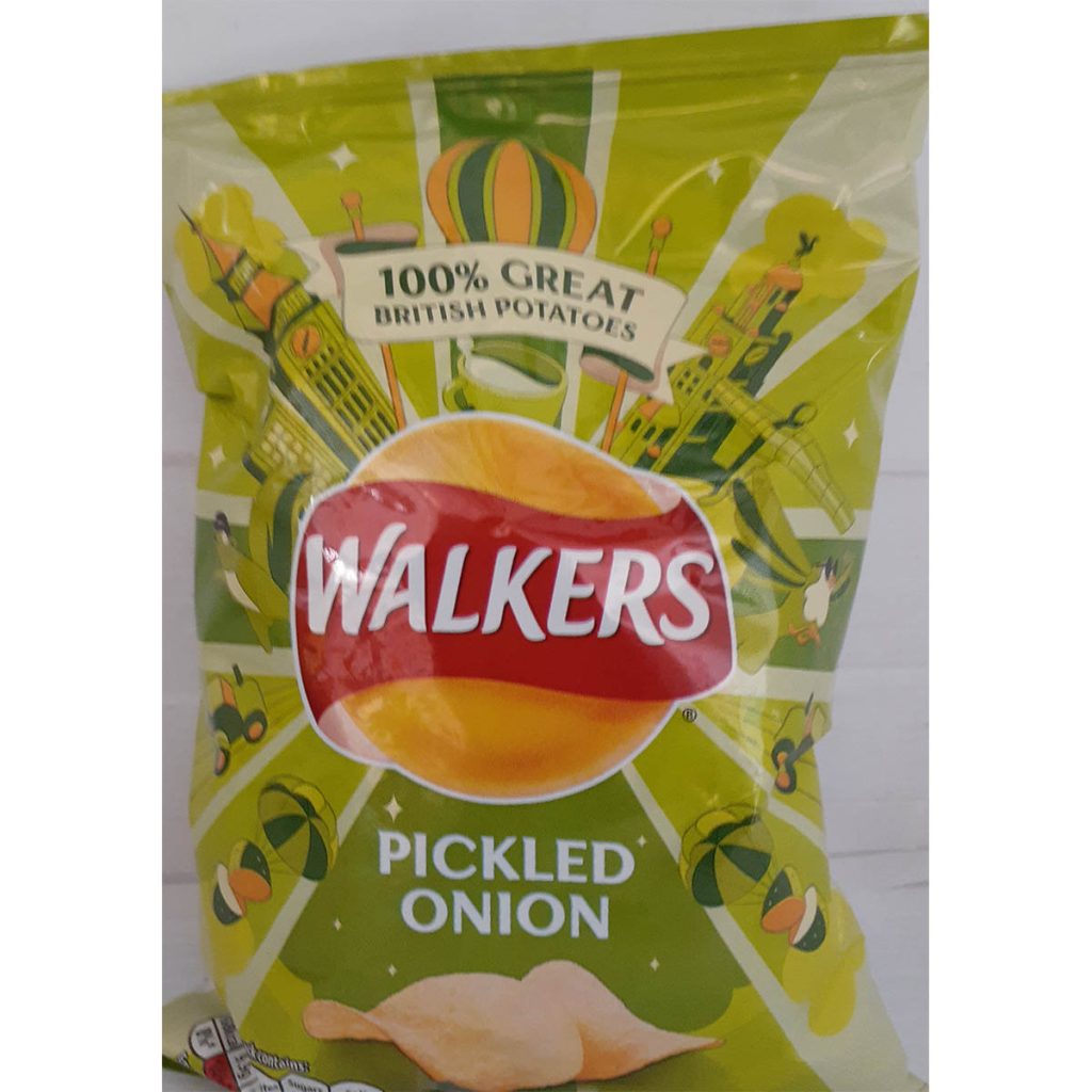 Walkers Pickled Onion UK Crisps 32.5g - European Grocery Store